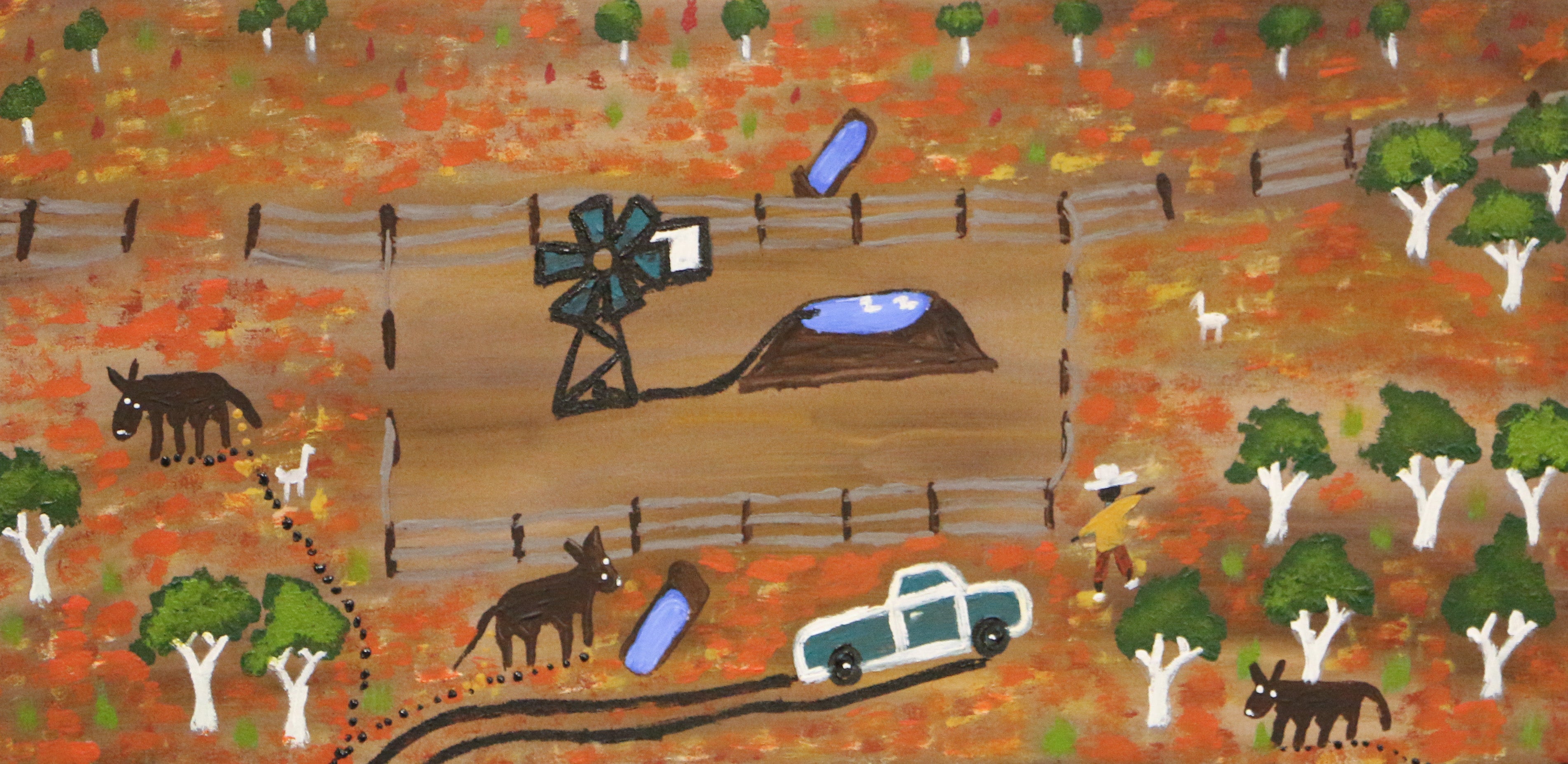 Alroy Downs, 61x30cm – Artists of the Barkly