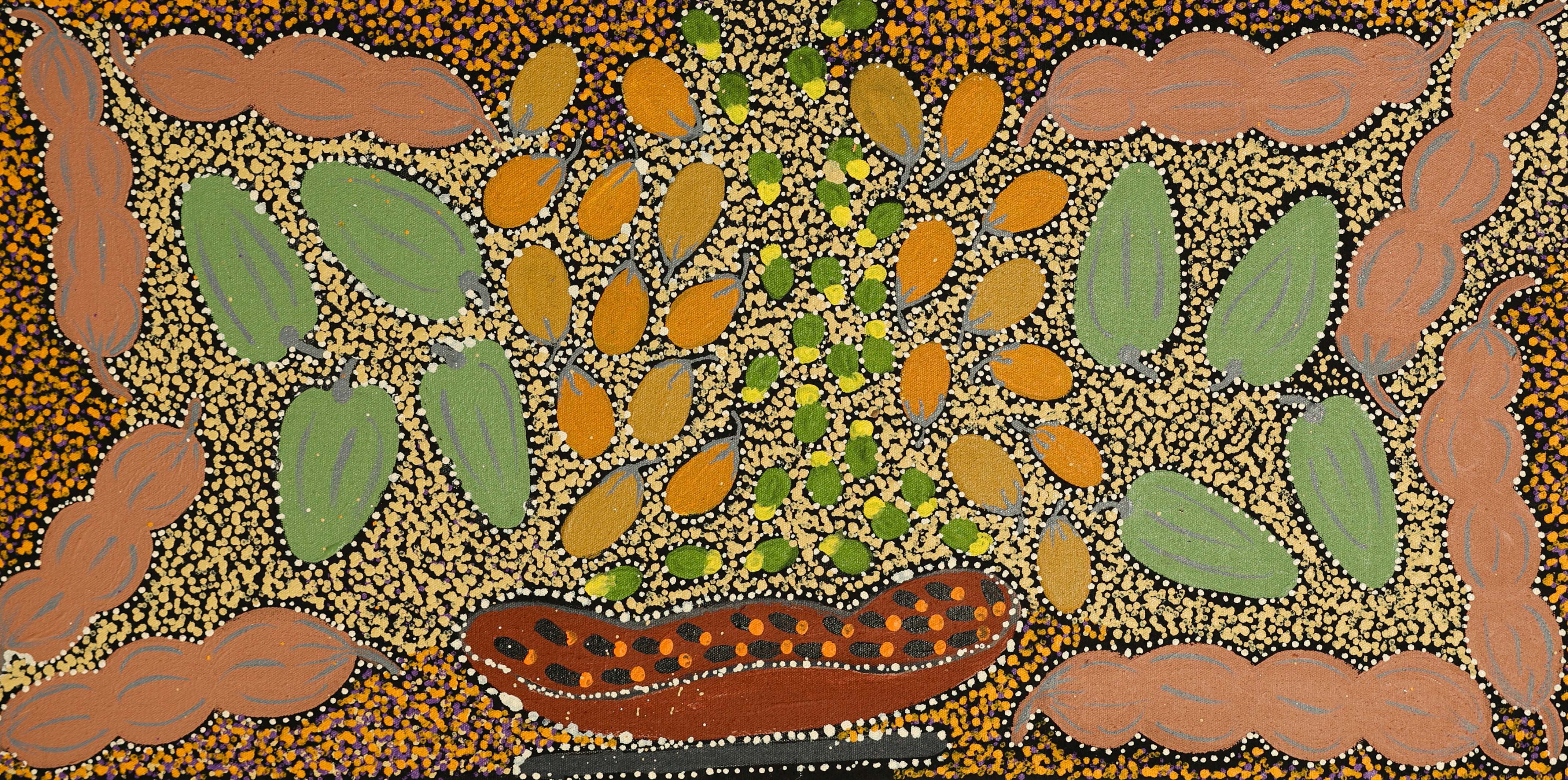 Bush Tucker 41x61 cm – Artists of the Barkly