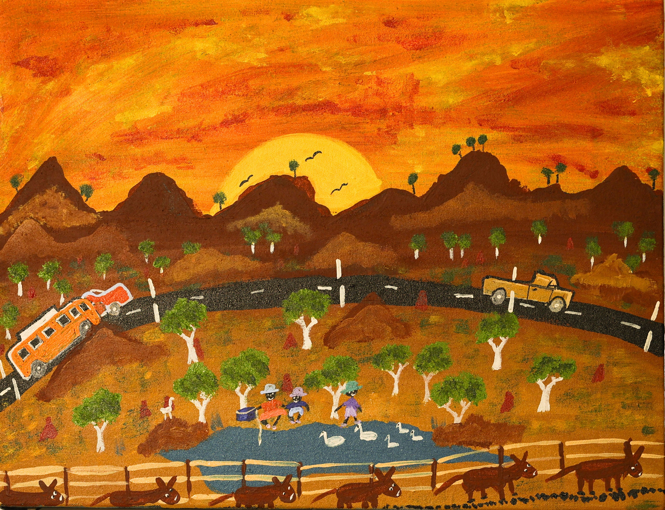 Alroy Downs Station, 30x41 cm – Artists of the Barkly